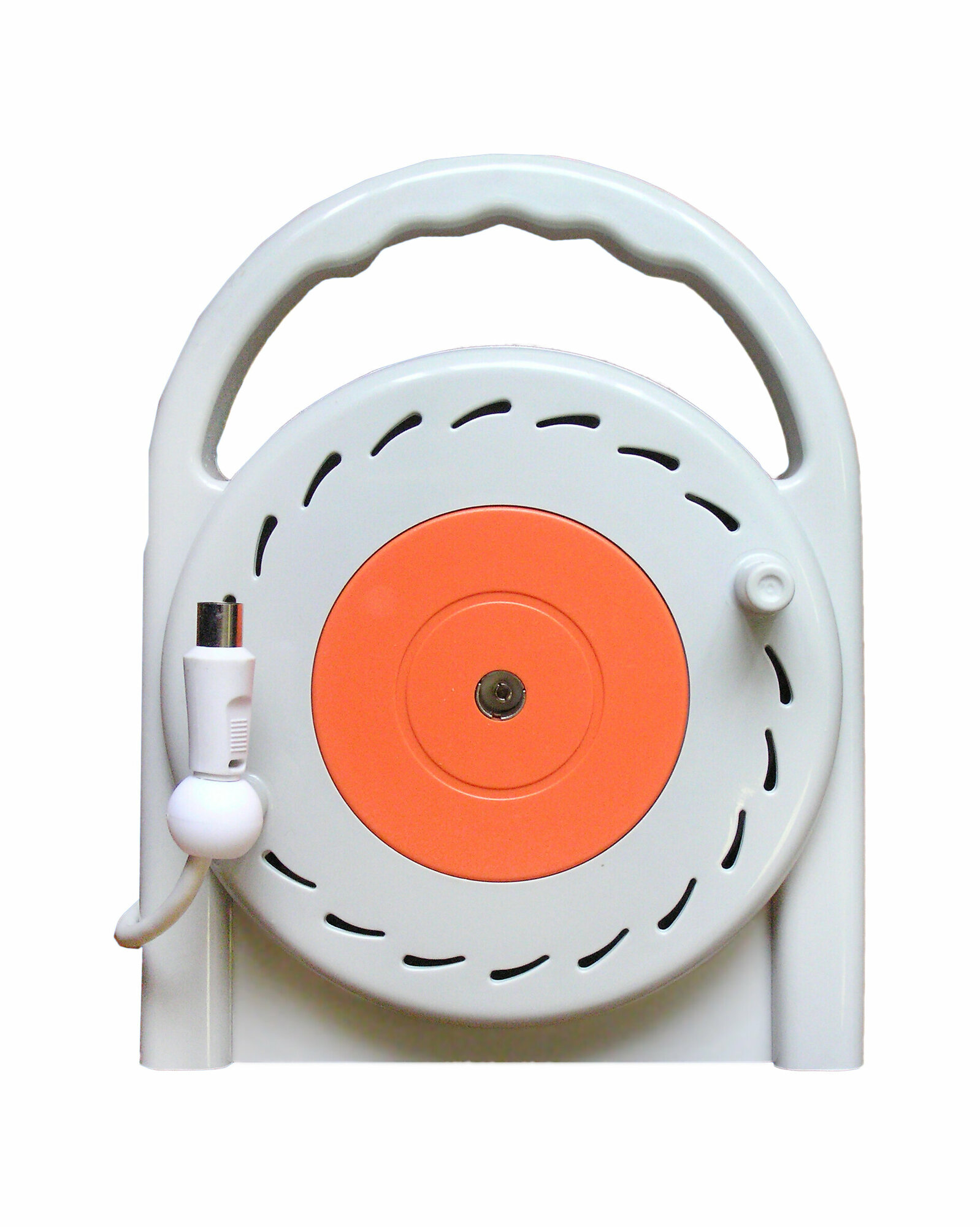 Удлинитель TV-кабеля, длина 10м, на барабане, цвет белый, прочный корпус