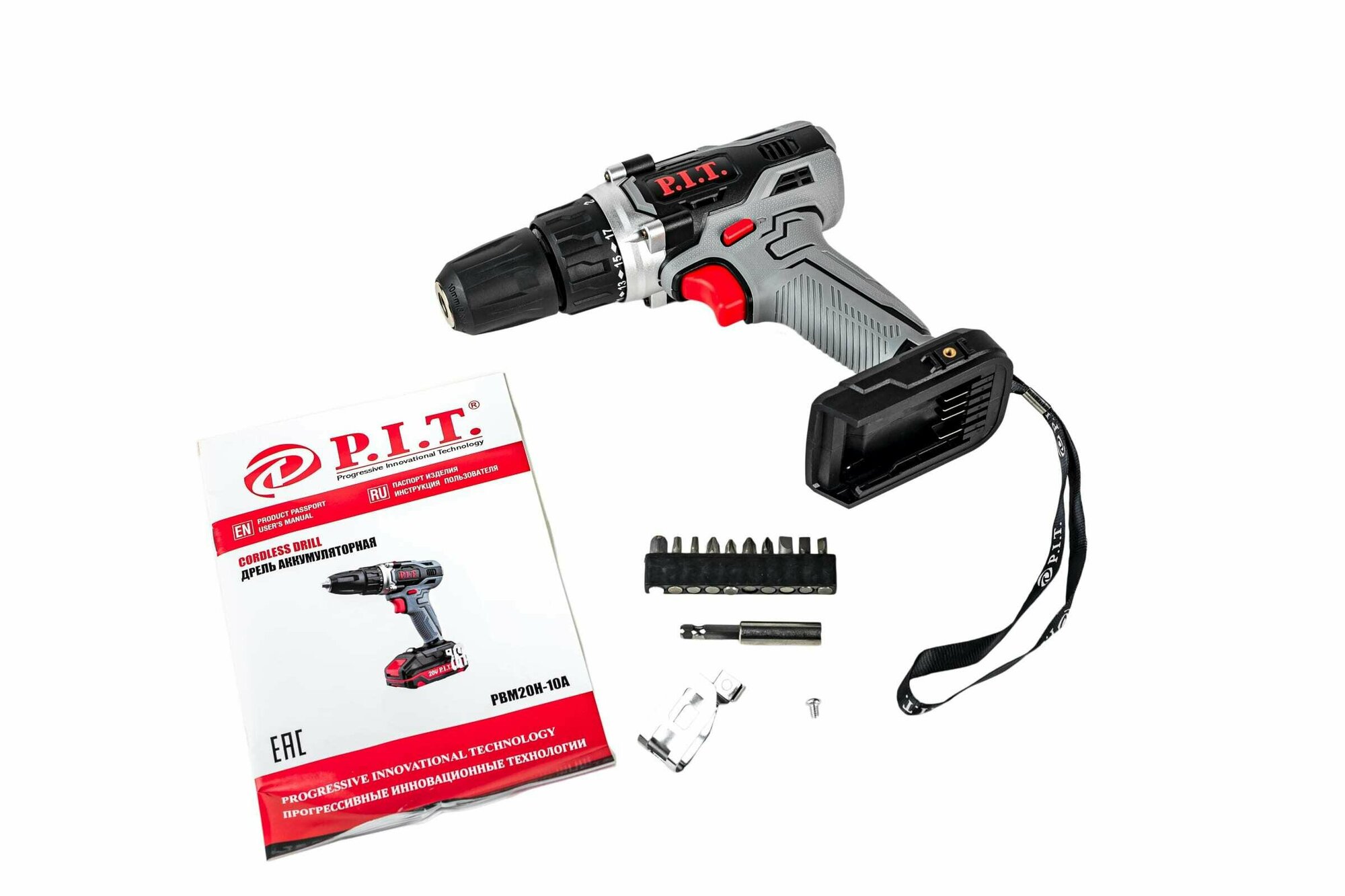 Дрель-шуруповерт аккумуляторная P.I.T. PBM20H-10A SOLO (без АКБ и ЗУ)