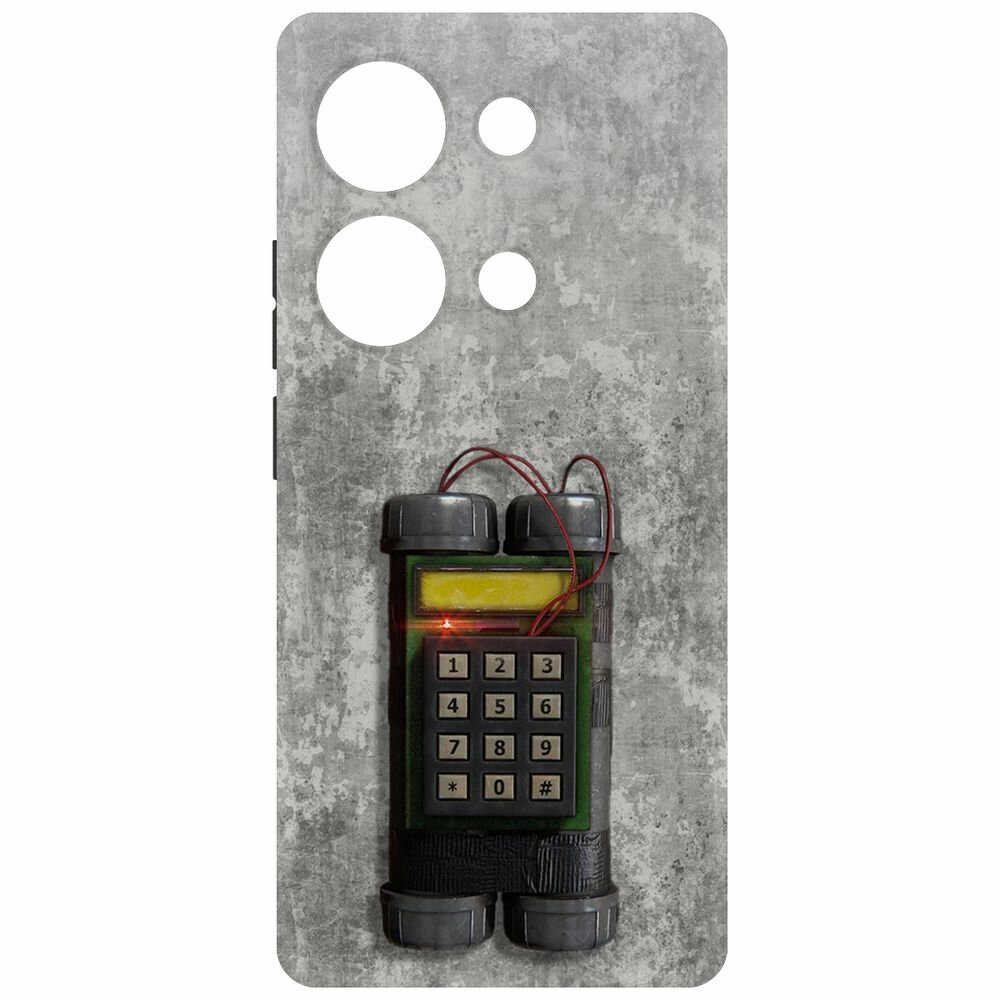 Чехол-накладка Krutoff Soft Case Cтандофф 2 (Standoff 2) - C4 для Xiaomi Redmi Note 13 Pro 4G черный