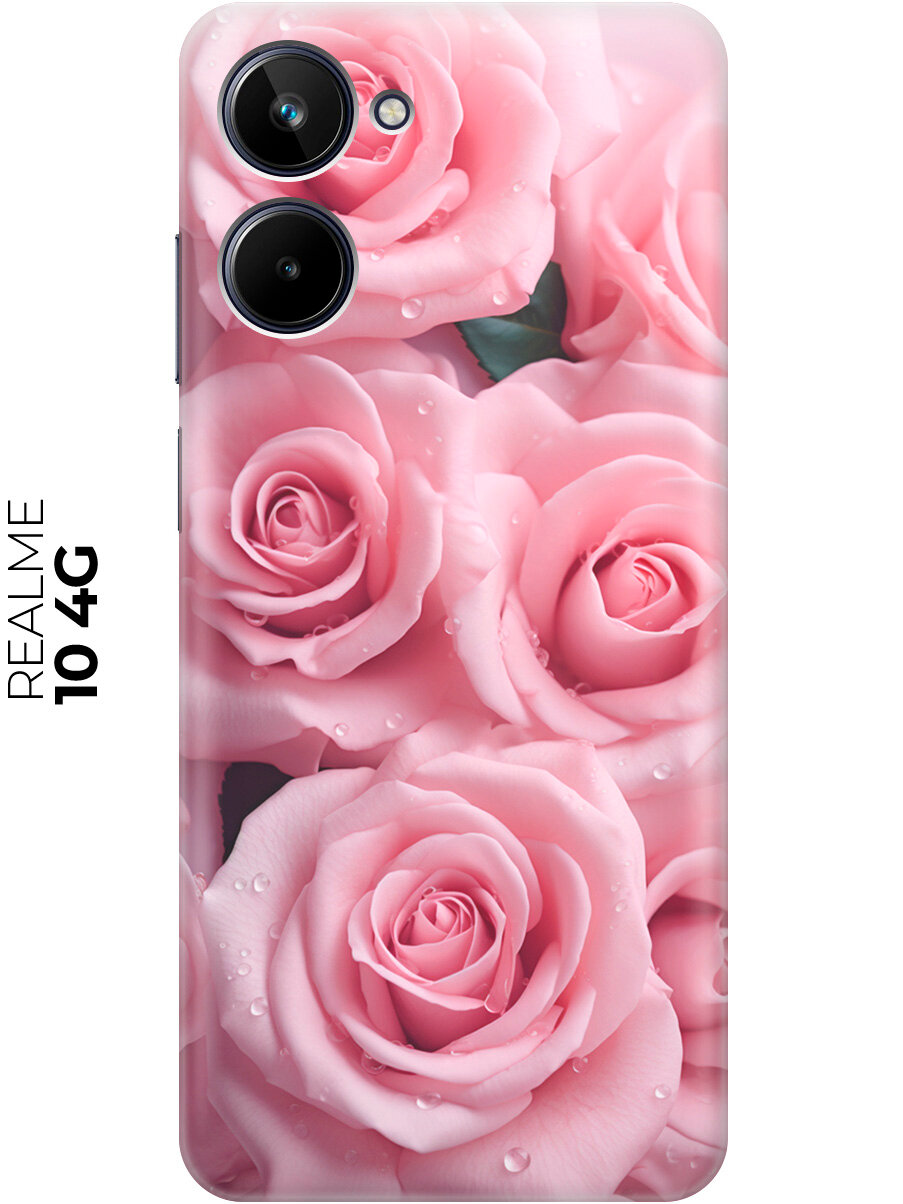 Силиконовый чехол на Realme 10 4G / Рилми 10 4Г с рисунком "Букет роз"