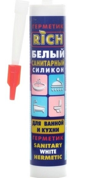 Герметик акриловый RICH белый 280мл 113943