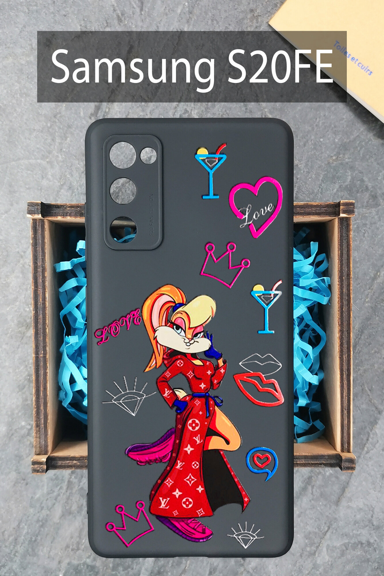 Силиконовый чехол на Samsung S20FE с принтом ЛВ Бани неон Самсунг С20ФЕ