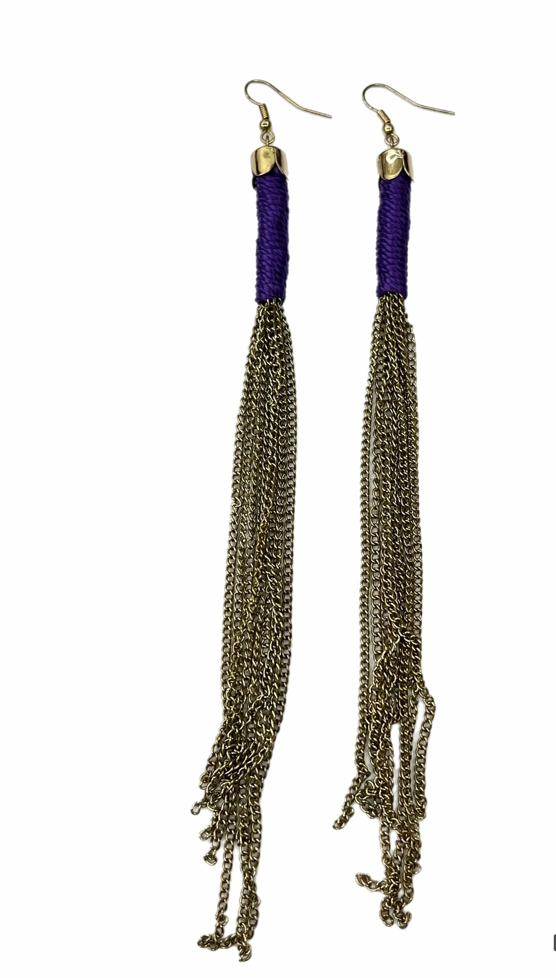 Серьги цепочки, металл