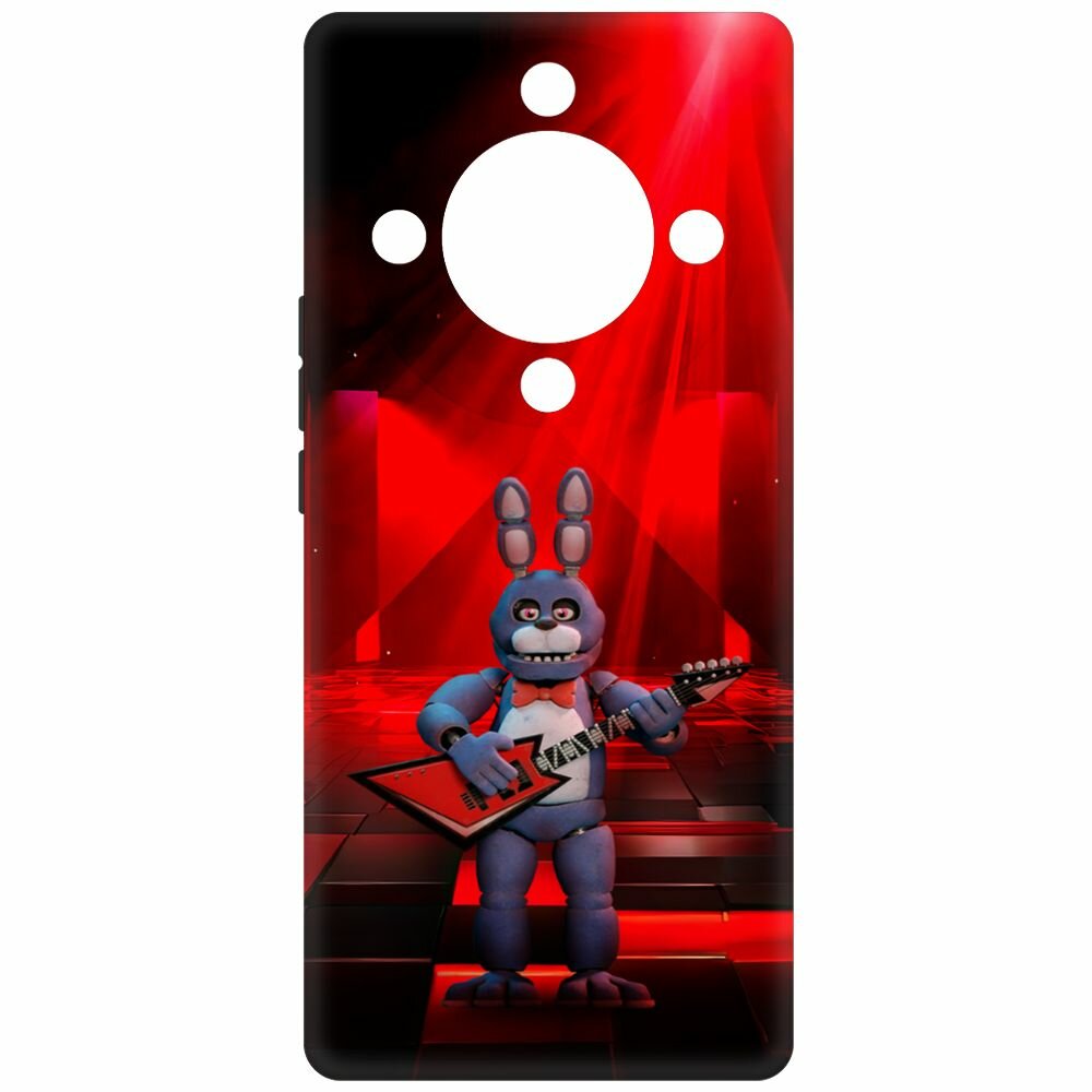 Чехол-накладка Krutoff Soft Case фнаф (FNAF) - Бонни с гитарой для Honor Magic 5 Lite черный