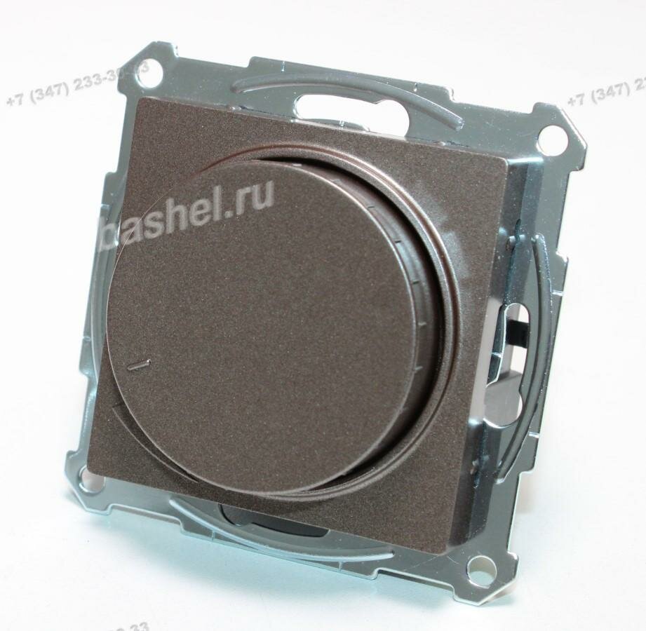 Диммер Schneider Electric Atlas Design поворотно-нажимной механизм, 315 Вт, мокко