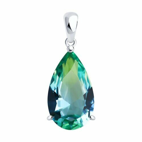 Подвеска, серебро, 925 проба, родирование, ситалл