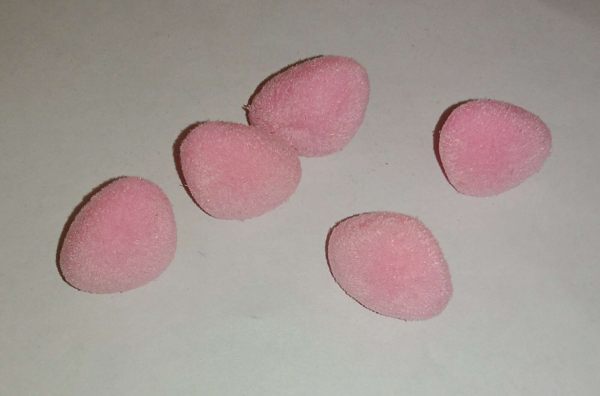 Носики для игрушек винтовые бархатные, с фиксатором, диаметр 21 мм, набор 5 штук, цвет розовый