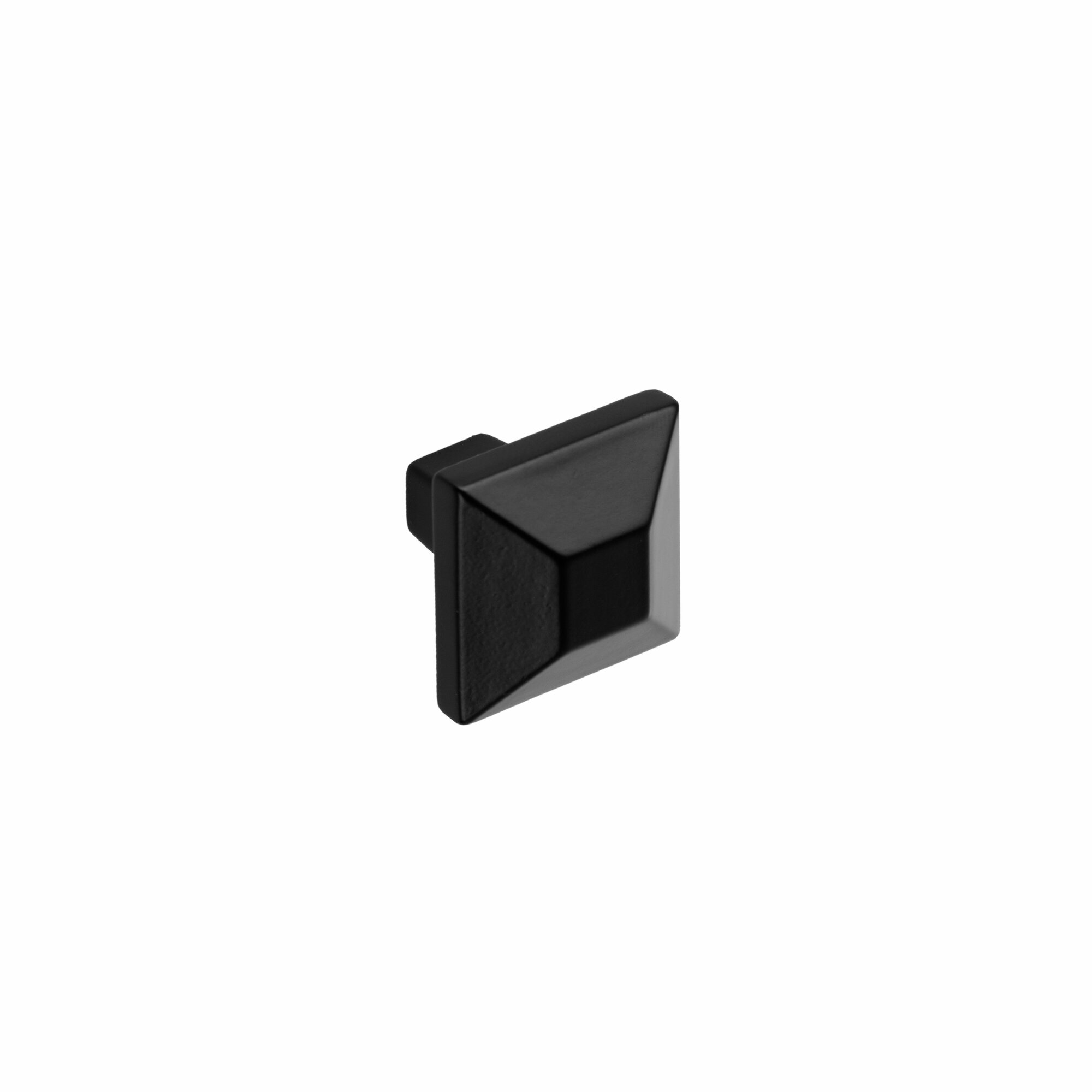 Мебельная ручка-кнопка EDSON 1340 BLACK MATT (комплект 2 штуки) | черный матовый