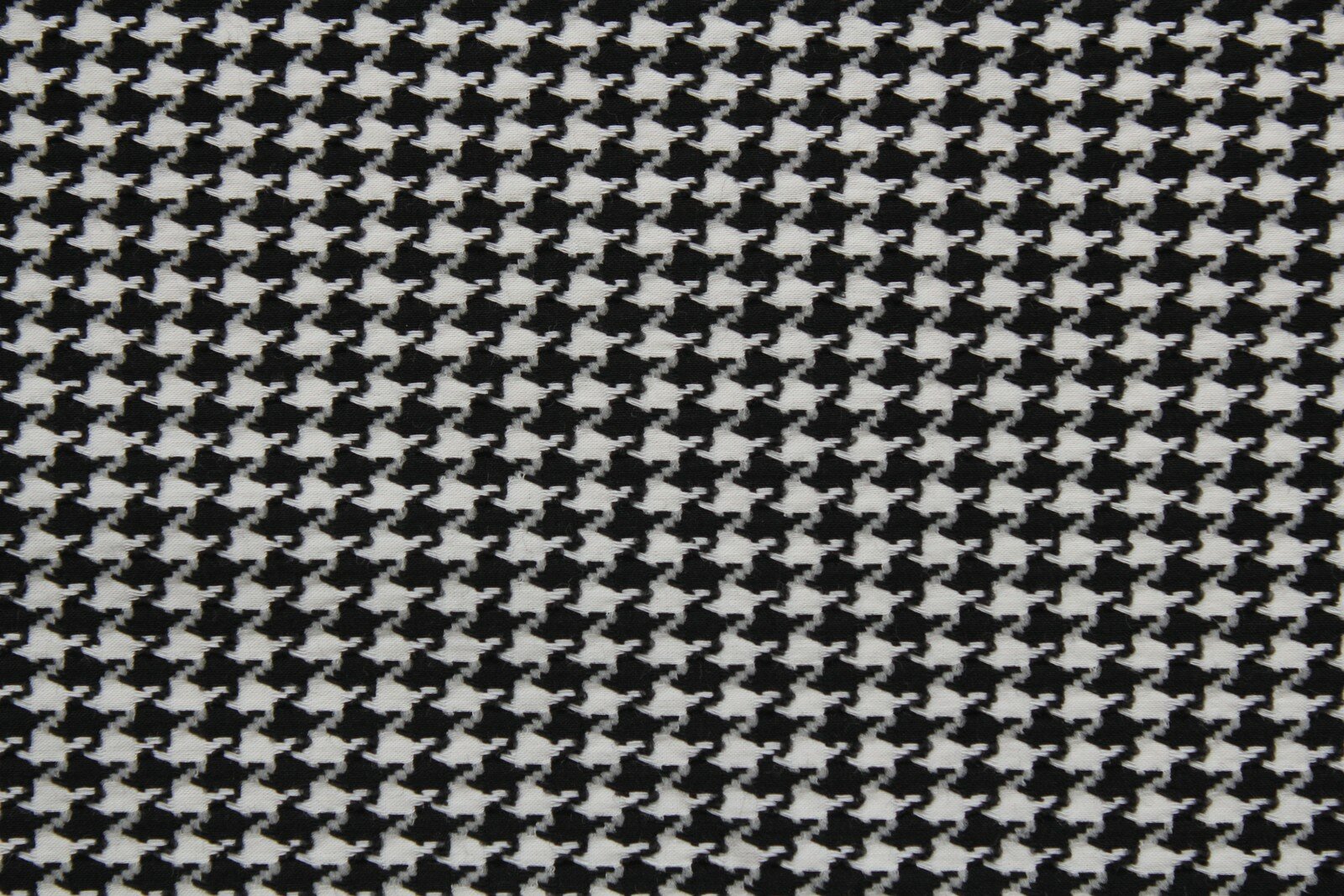 Ткань Жаккард-стрейч Pied-de-Poule чёрно-белая гусиная лапка, ш146см, 0,5 м