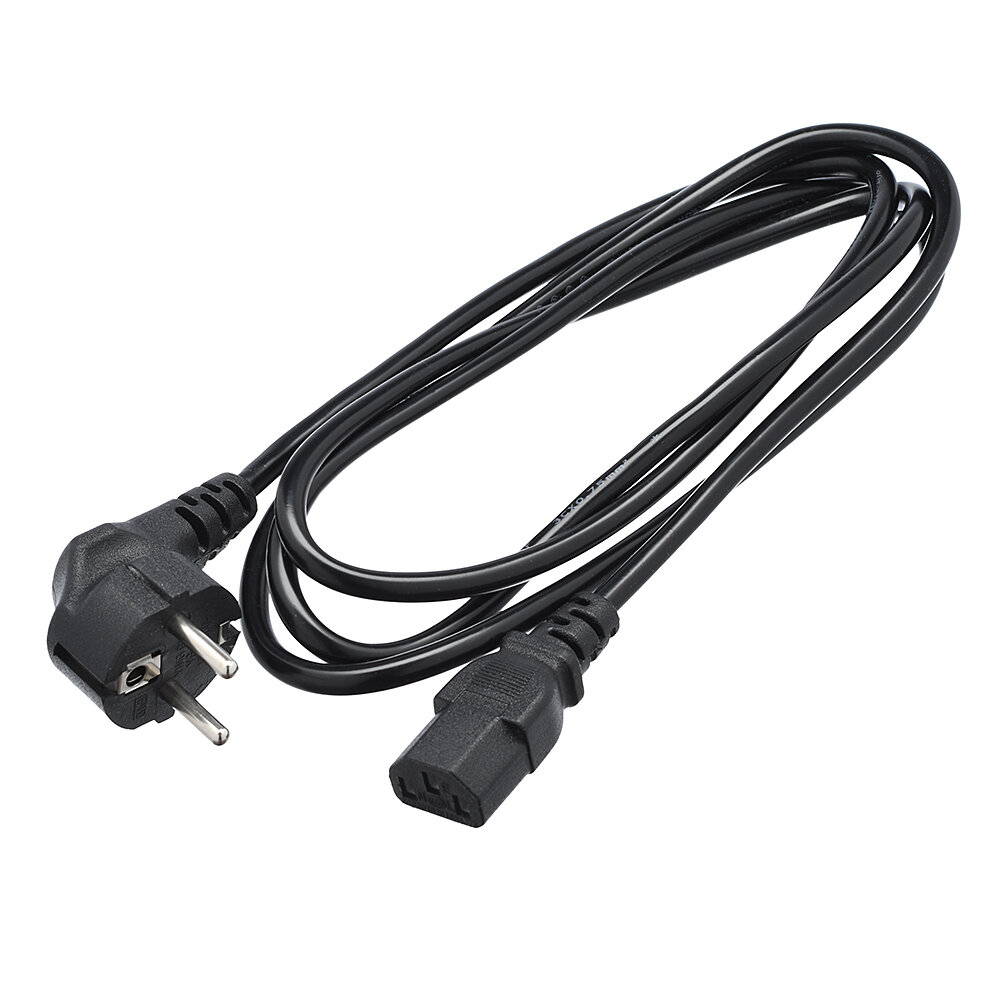 Кабель питания евровилка GoPower 00-00024054, черный