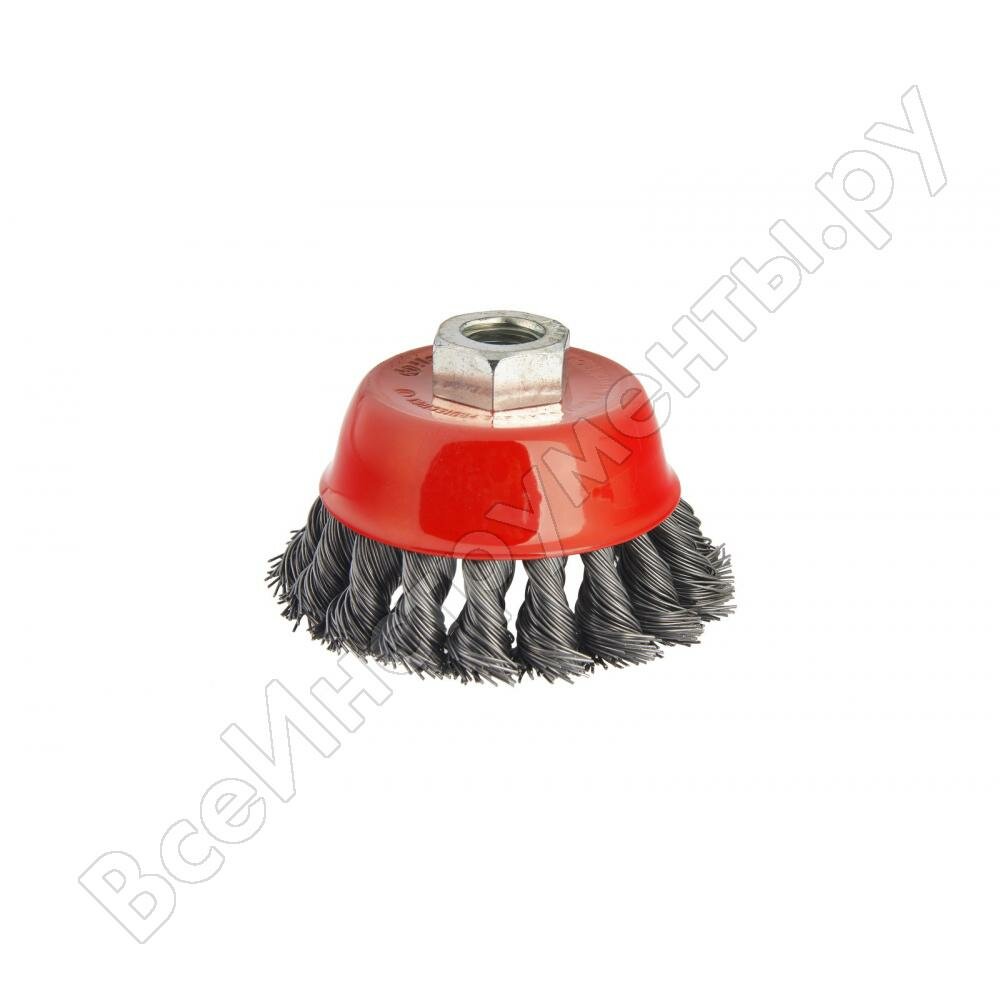 Кордщетка чашеобразная Flex 207-104 (65 мм; M14; витая проволока) для УШМ HAMMER 32436