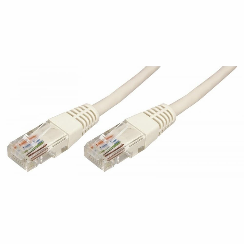 Патч-корд U/UTP REXANT RJ45-RJ45 CAT 5e PVC серый, 2 м 18-1005