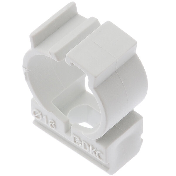 Держатель 51116 со стяжкой для труб 16мм (ДКС) (100 шт. в комплекте)