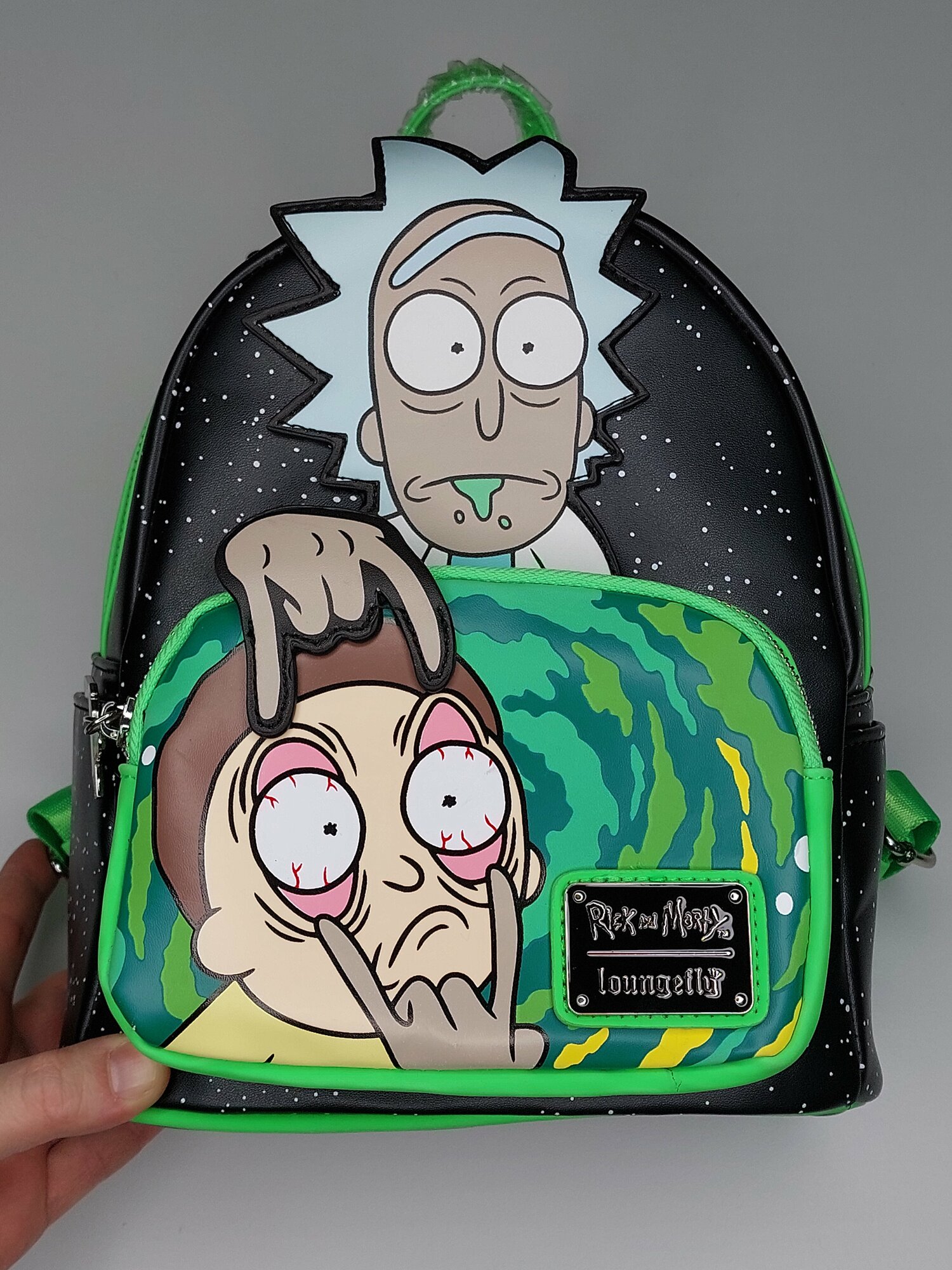 Сумка рюкзак Рик и Морти из мультика Рик и Морти Rick and Morty