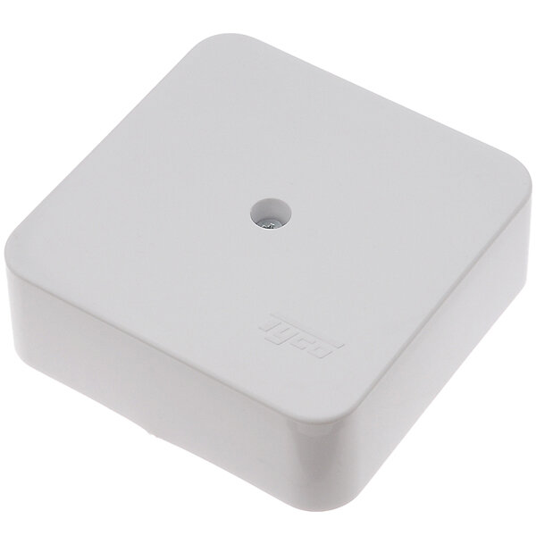 Коробка Тусо 65005 распаечная пластиковая без сальников 80х80х25мм IP20 белая (Рувинил) (10 шт. в комплекте)