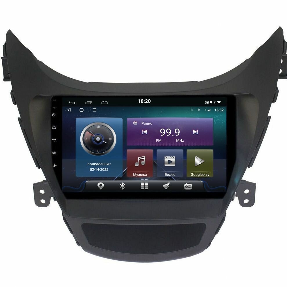 Магнитола CRS-300 Hyundai Elantra 5 (MD) 2011-2014 с Android 13, Процессор 8 ядер, Память 6+128Gb, Carplay, DSP, 4G(Sim)