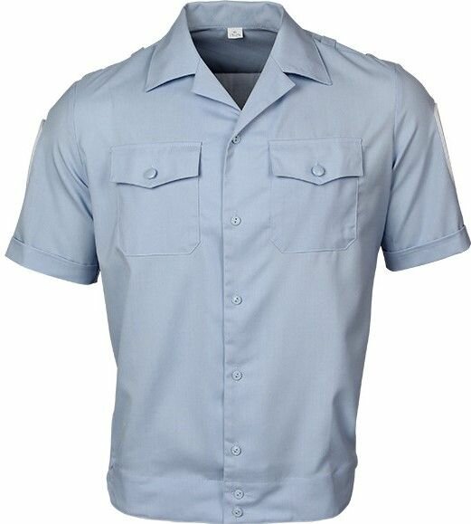 Рубашка форменная-М кор. рукав св. голубая