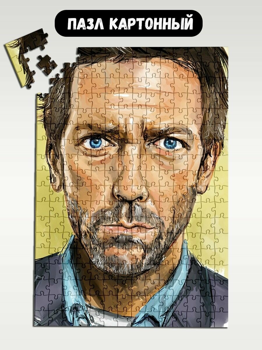 Пазл картонный А3: модель сериал Доктор Хаус - 2135