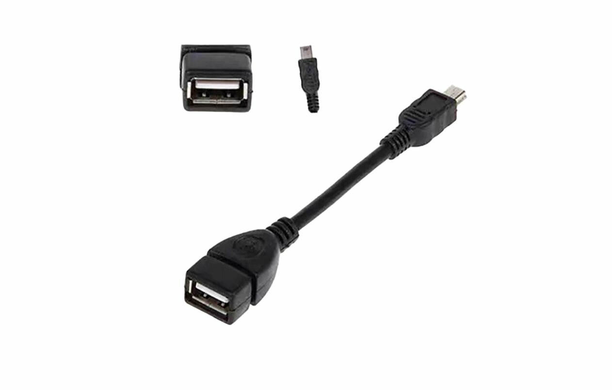 Переходник USB OTG mini USB, для передачи данных, 8 см
