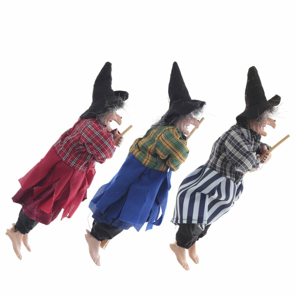 Игрушка набивная "Баба-яга" (цена за 1 штуку), L15 W11 H32 см, 3в.