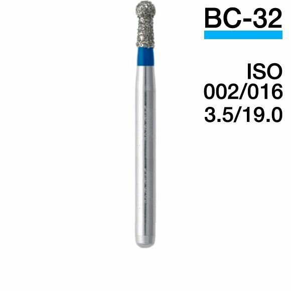 Боры мани BC-32 шарообразный с бортиком . (5 ШТ) Алмазные боры Для турбинного наконечника для препарирования. от NeoHealth