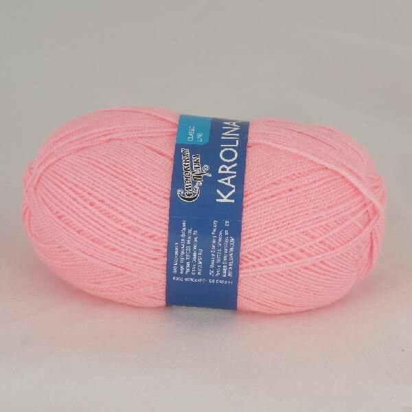 Пряжа Московская шерстопрядильная фабрика Каролина (Karolina) МШФ, ярк. роз. - 79, 100% акрил, 5 мотков, 100 г, 435 м.
