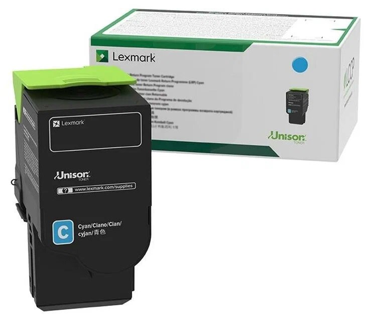 Картридж F+ 78C5XCE, для принтеров Lexmark, ресурс 5000 стр, голубой