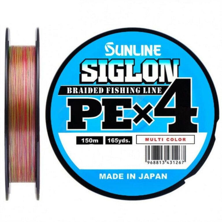 Шнур Sunline SIGLON PE X4 150м Multicolor (5C) # 2.0 (35Lb)