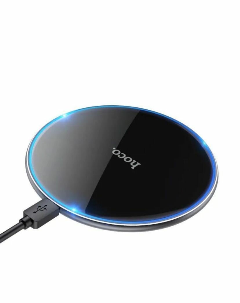 Беспроводная зарядка , Ultra-thin , HOCO CW6 Pro Easy 15Вт (черный)