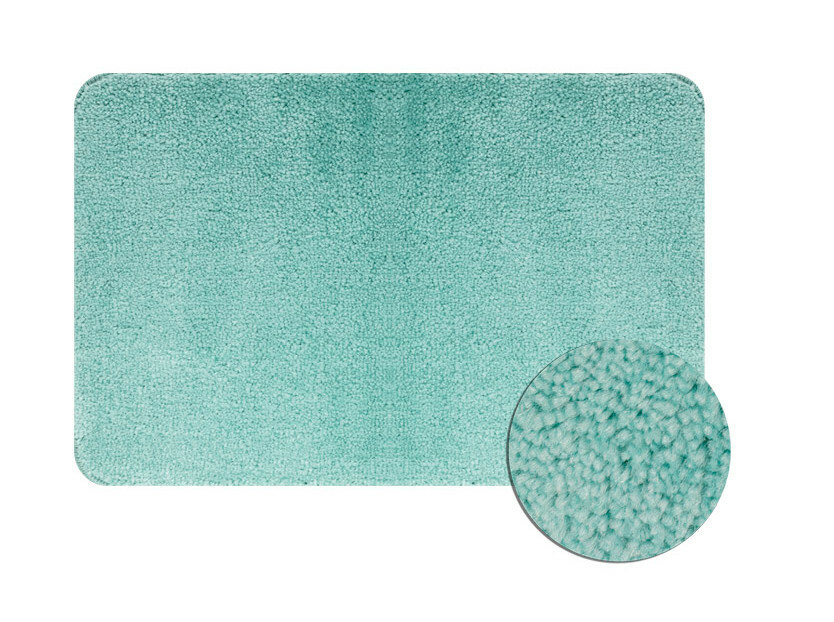 Коврик в ванную санакс 08805 RUNNER 164 одинарный бирюзовый 400х600 мм 100 % полиэстер