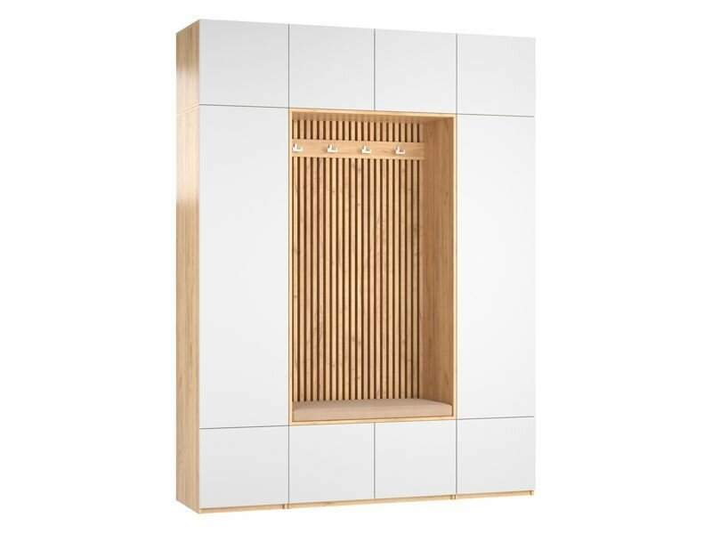 Прихожая в коридор "Дуглас 12" 180х240х50 Дуб крафт золотой / Лотос