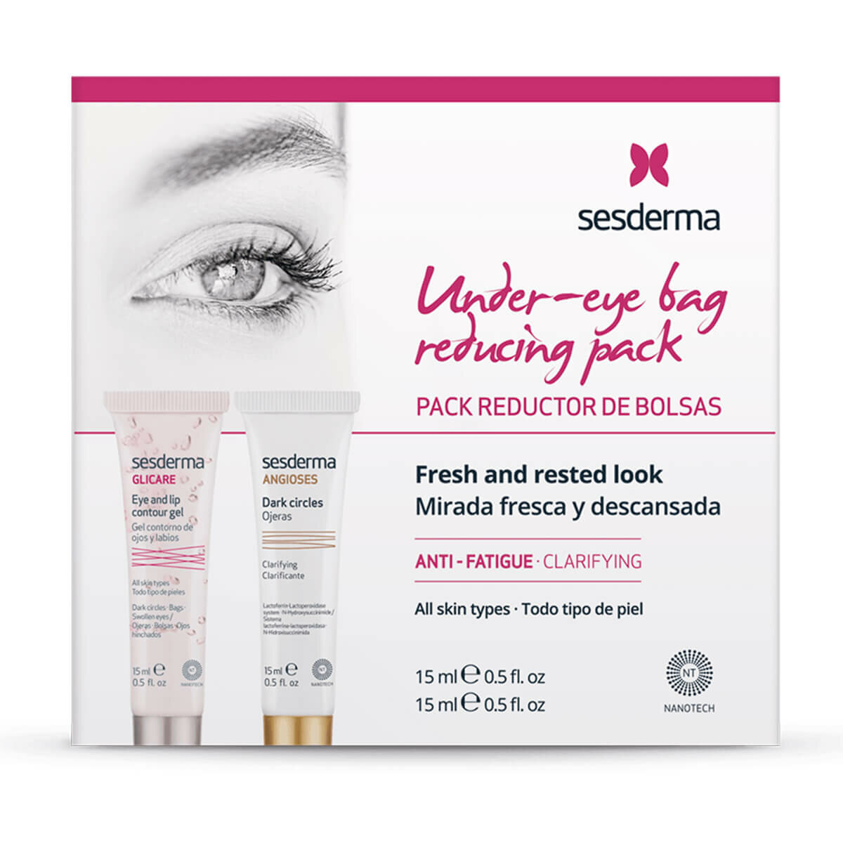 ANGIOSES+GLICARE Набор от темных кругов вокруг глаз, 2 продукта, Sesderma