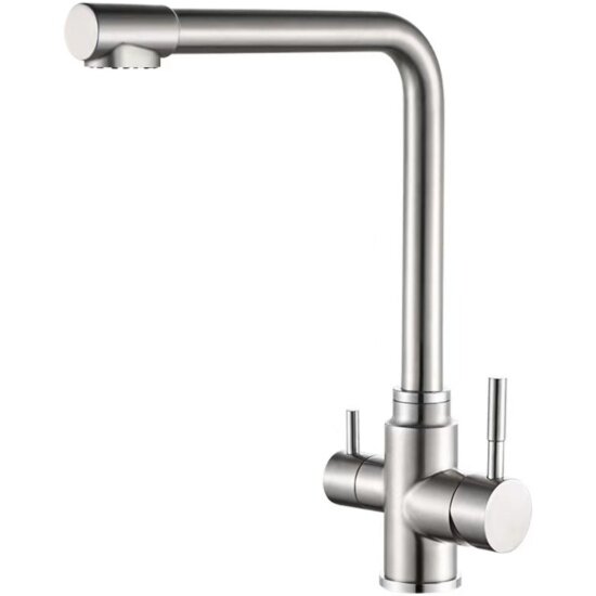 Смеситель для кухни Orange с каналом для фильтрованной воды Boni никель M15-008ni