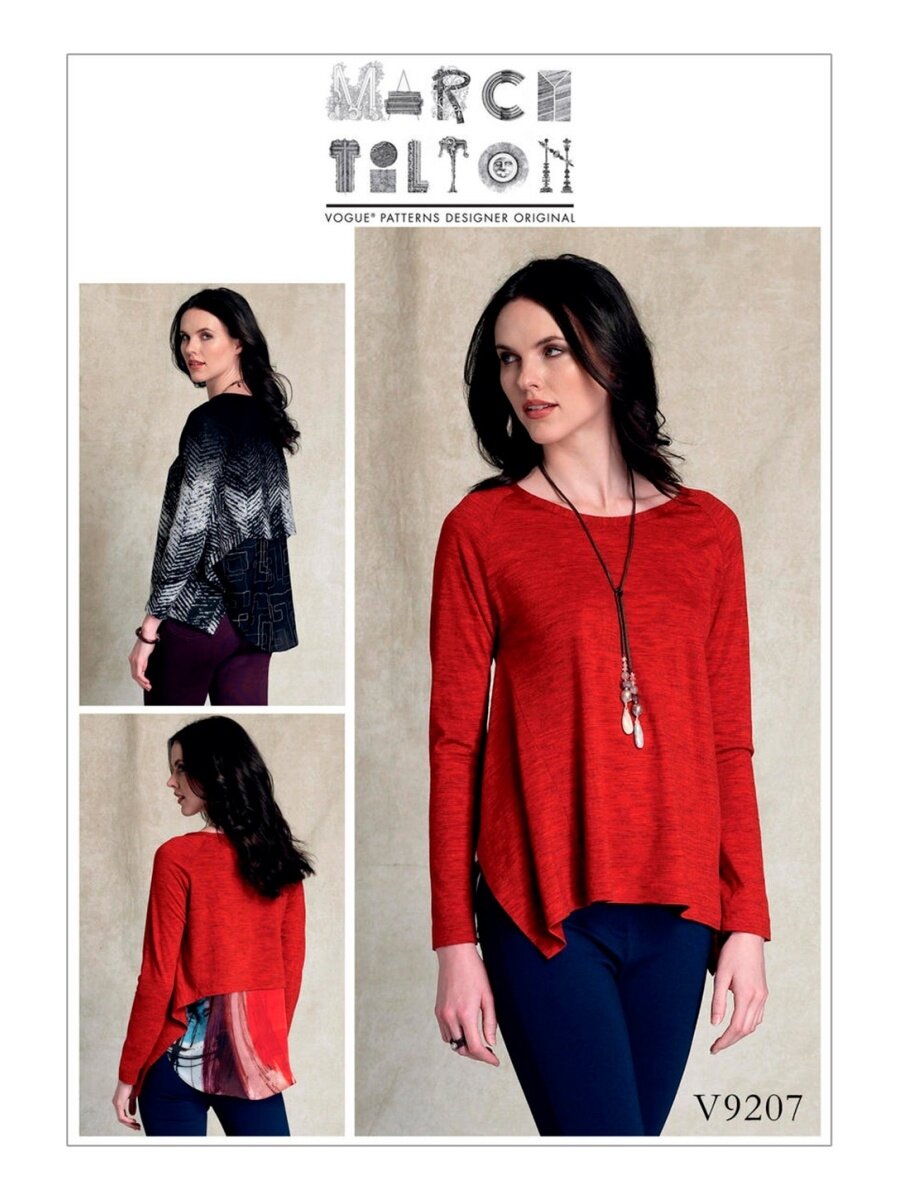 Выкройка VOGUE №9207 Пуловер