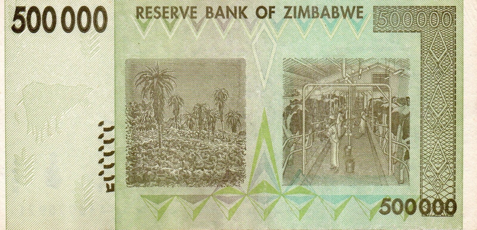 Зимбабве 2008 г 500 000 долларов №1