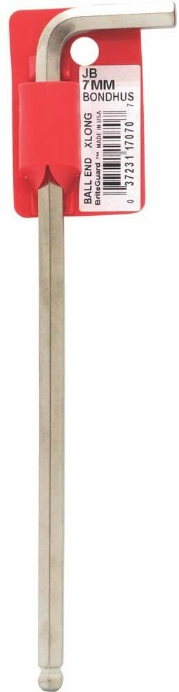 Шестигранный ключ хром, длинный с шариком 7,0 мм BONDHUS 17070
