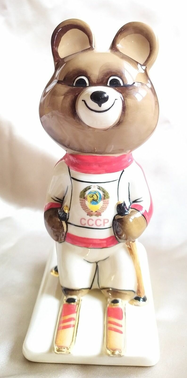 Олимпийский мишка Лыжник в белом Вербилки