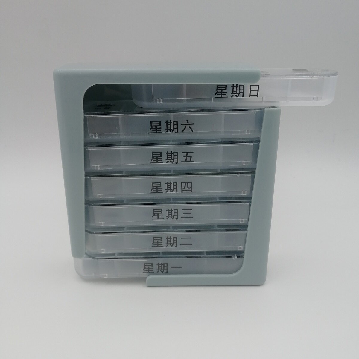 Таблетница "Неделя", серый