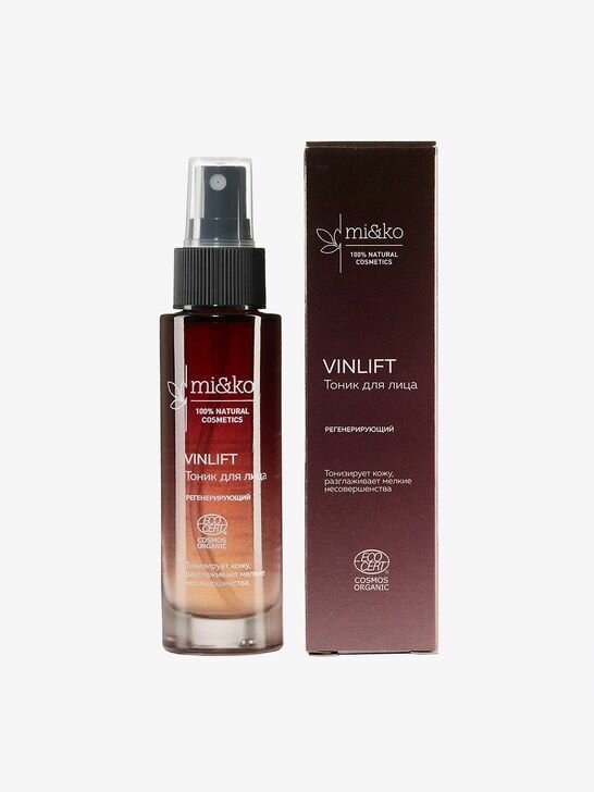 Тоник для лица Mi&Ko VinLift, регенерирующий, очищение и ежедневный уход, 50 мл