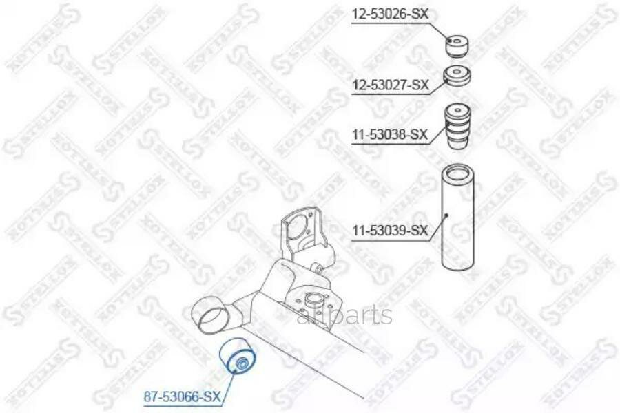 STELLOX 8753066SX сайлентблок зад. балки!\ KIA Picanto 04>