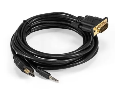 Кабель-переходник Exegate EX-HDMIM-VGAM-3.5JackS-3.0 19M/15M+3.5mm Jack M, 3м.
