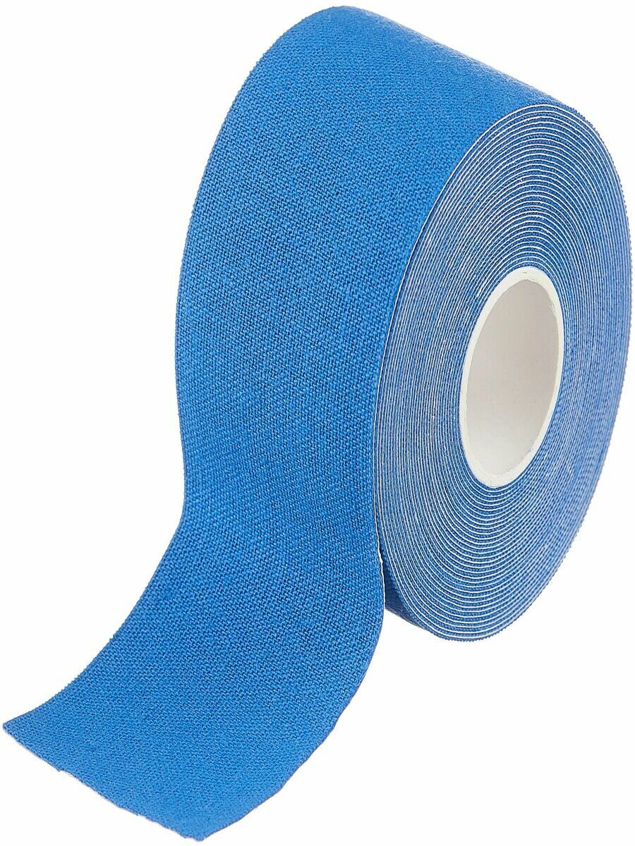 Кинезио-тейп, для лица и тела, хлопок 95% спандекс 5%, синий