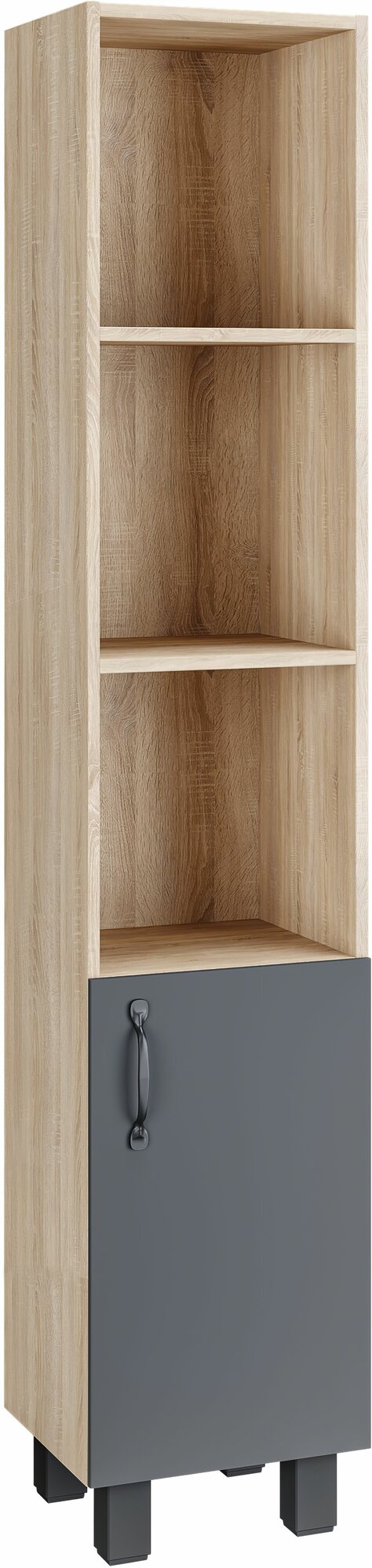 Пенал Grossman Флай 30 R дуб санома/серый