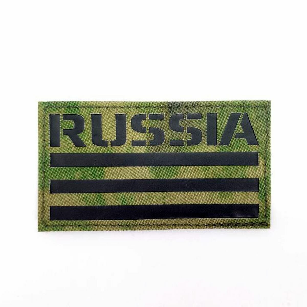 Нашивка патч Флаг Russia 5*9см МОХ/Черный матовый, П096