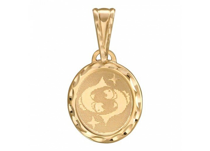 Подвеска, красное золото, 585 проба