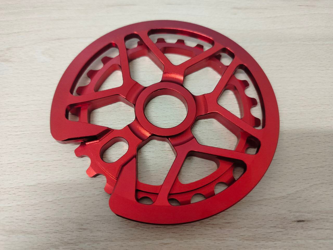 Звезда передняя для БМХ с гардом 25T алюм, "Звезда" красная KL -С311, red