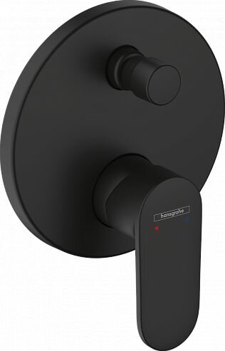 Смеситель для ванны (внешняя часть) Hansgrohe Vernis Blend, матовый чёрный (71467670)