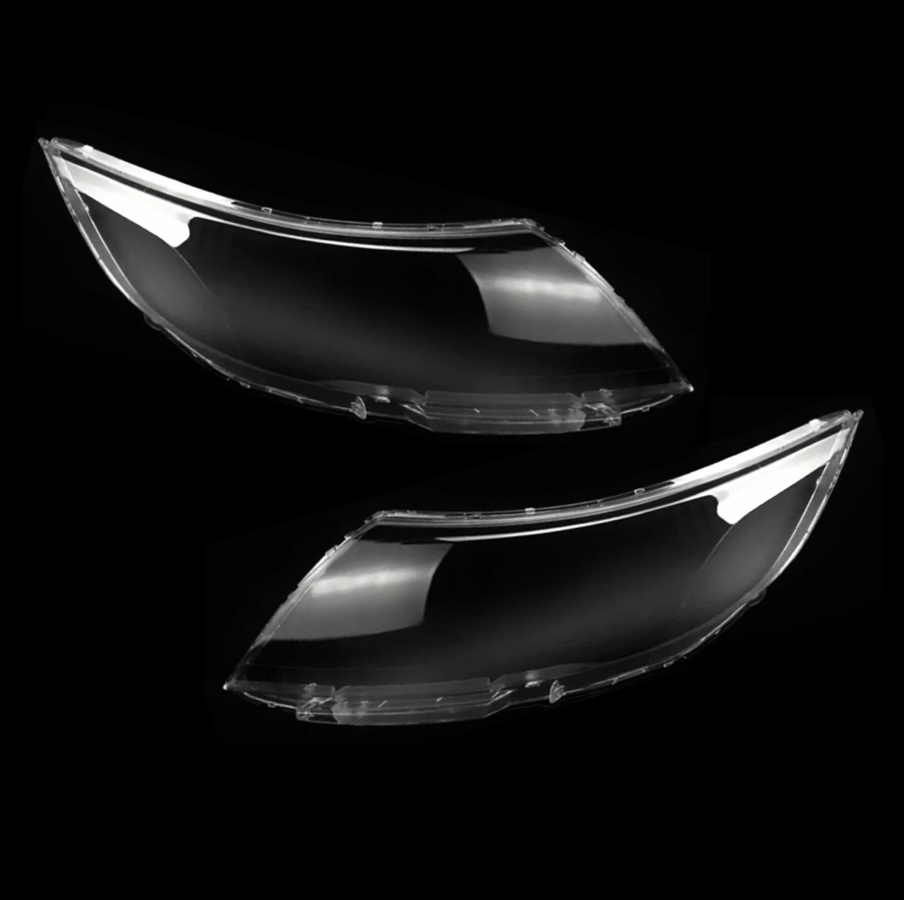 Стекла фар для Kia Rio 3 дорест. 2011-2015 (Комплект 2шт), стекла фар для Киа Рио 3