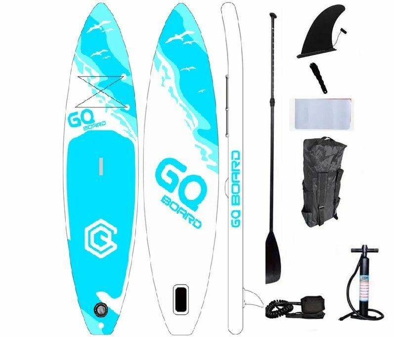 SUP board надувная доска GQ - SW 335 полный комплект 335х81х15 см