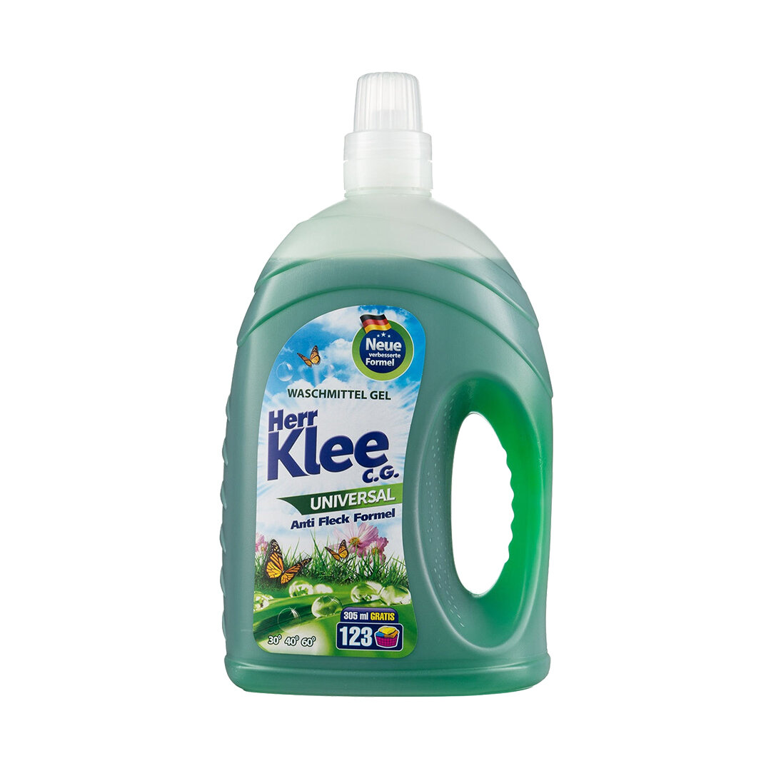 Гель для стирки Herr Klee Universal, 4.487 кг, 4.31 л, универсальное, для черных и темных тканей